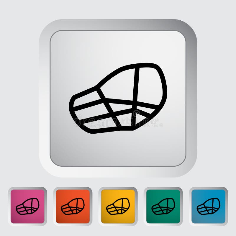 Muzzle icon stock vector. Illustration of single, collar - 96778921