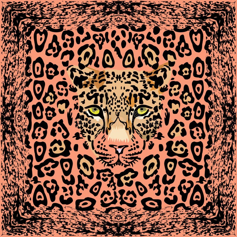 Muzzle leopard pattern stock vector. Illustration of africa - 65873826