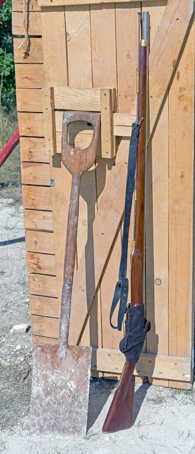 Muzzle loading firearm stock image. Image of struggle - 160994375