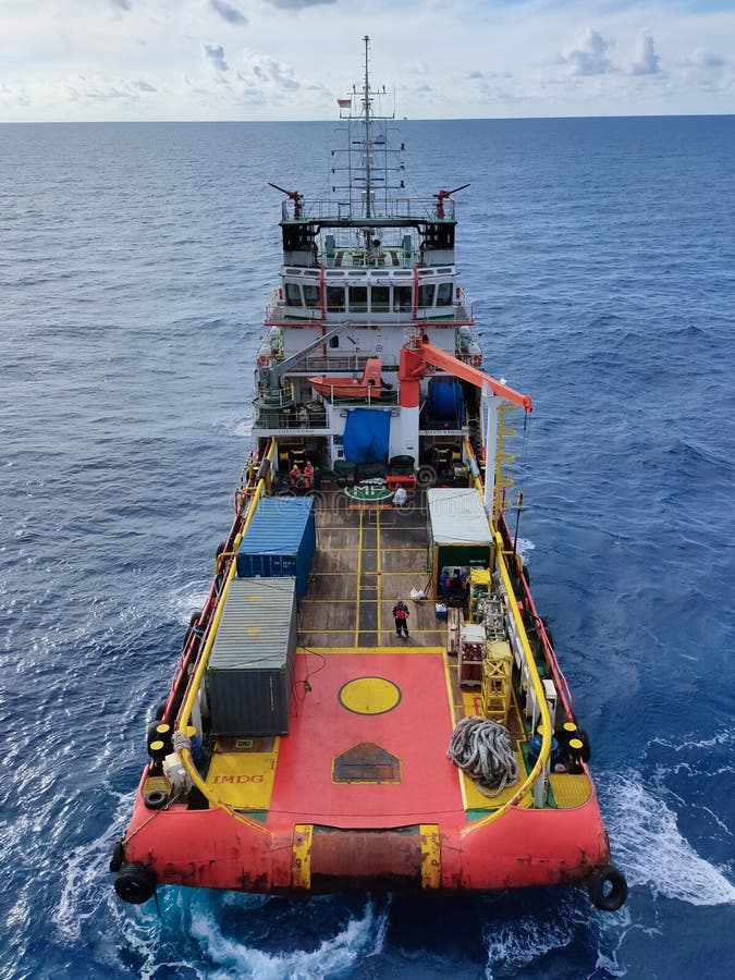 MV Boat Use for Marine Trafic Stock Photo - Image of harbor, trafic ...