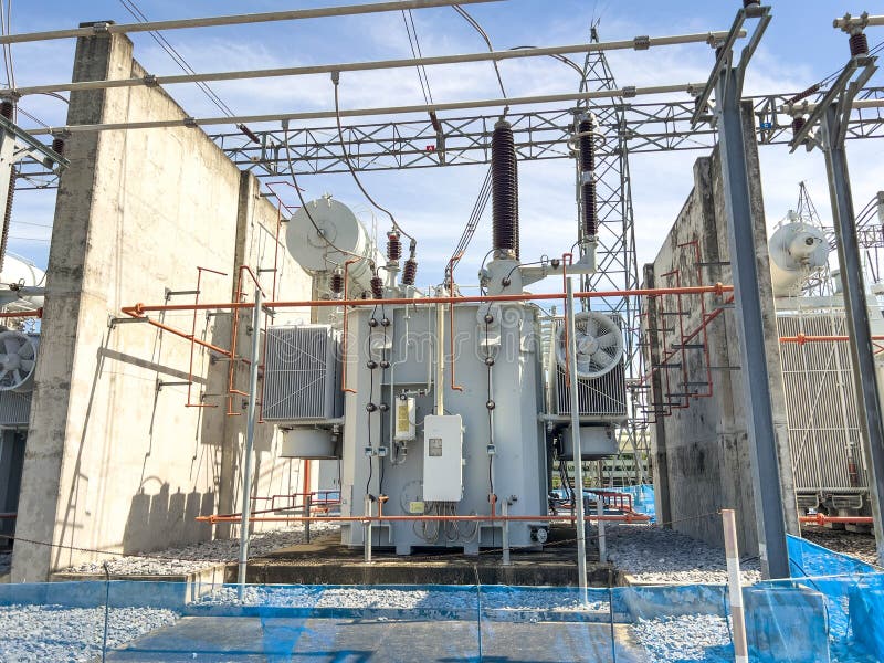 200 MVA Transformer Single Phase in a 500 KV Power System Stock Image ...