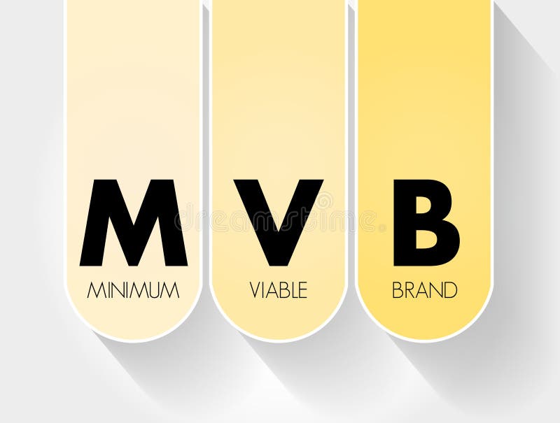 MVB - Minimum Viable Brand Acronym, Business Concept Background Stock ...