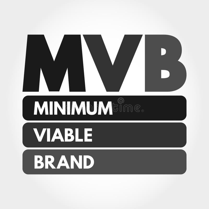MVB - Minimum Viable Brand Acronym, Business Concept Background Stock ...