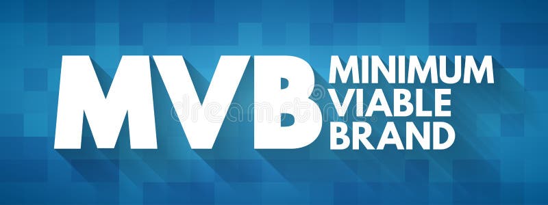 MVB - Minimum Viable Brand Acronym, Business Concept Background Stock ...