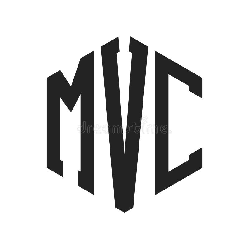 MVC Logo Design. Initial Letter MVC Monogram Logo Using Hexagon Shape ...