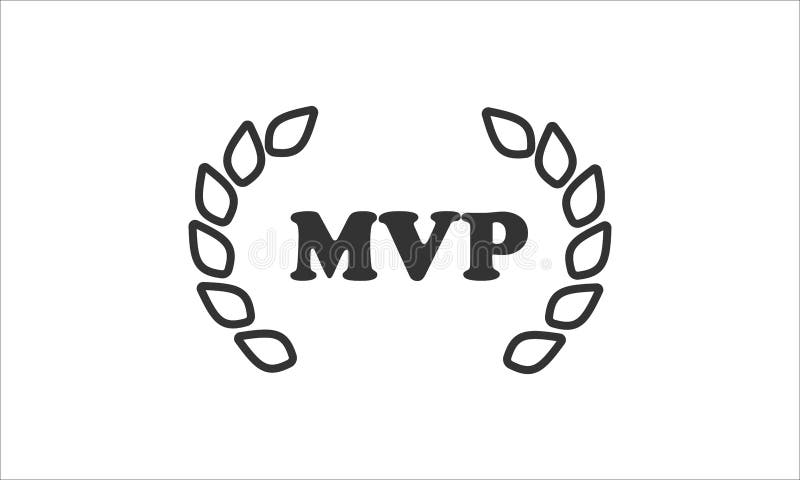 MVP Letter Initial Logo with Rectangle Design Vector Illustration Stock ...