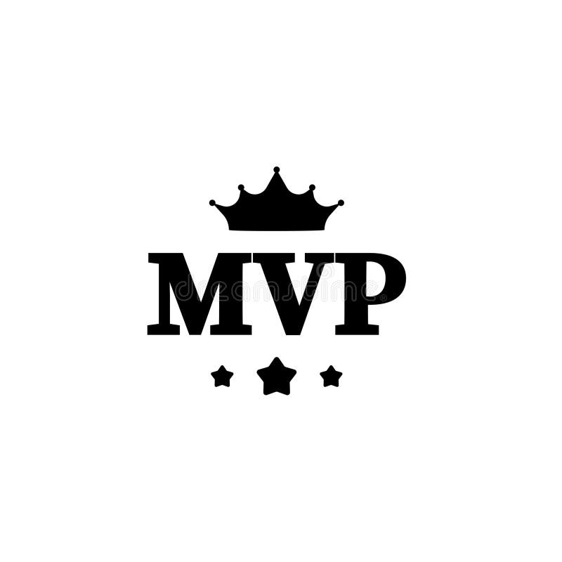 Mvp Most Valuable Player Medal Reward Stock Vector - Illustration of ...