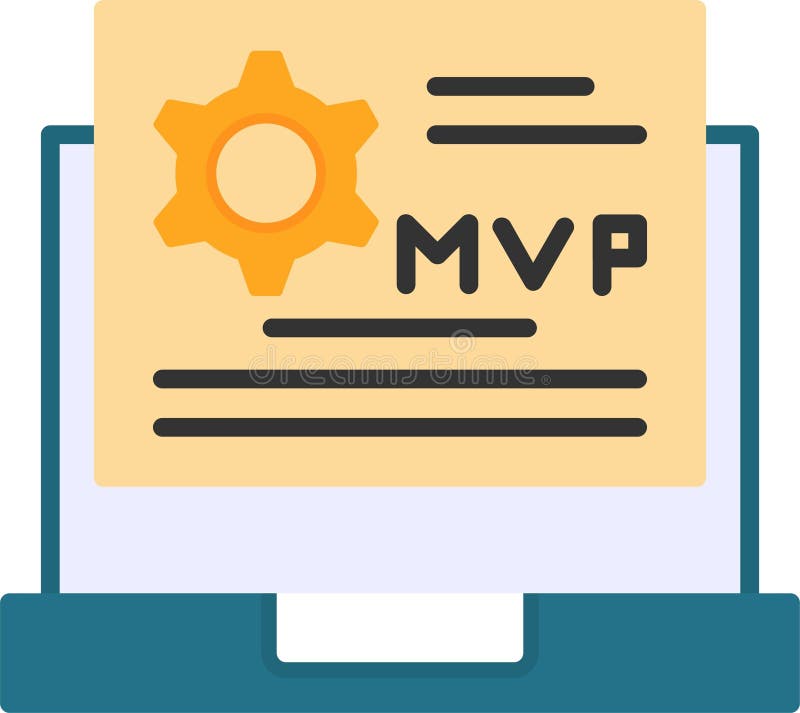 MVP Vector Icon Design stock illustration. Illustration of computer ...