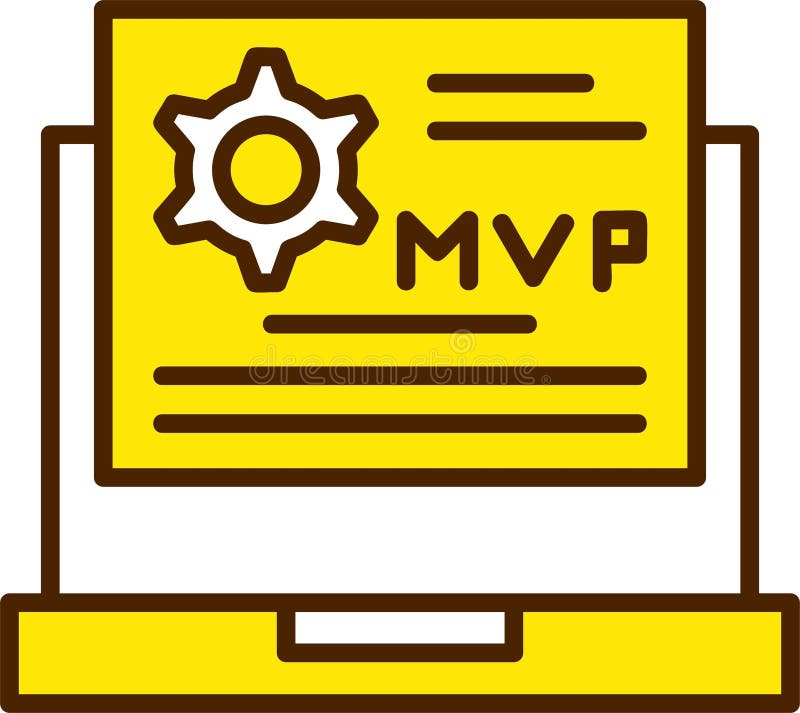 MVP Vector Icon Design Symbol Stock Vector - Illustration of features ...