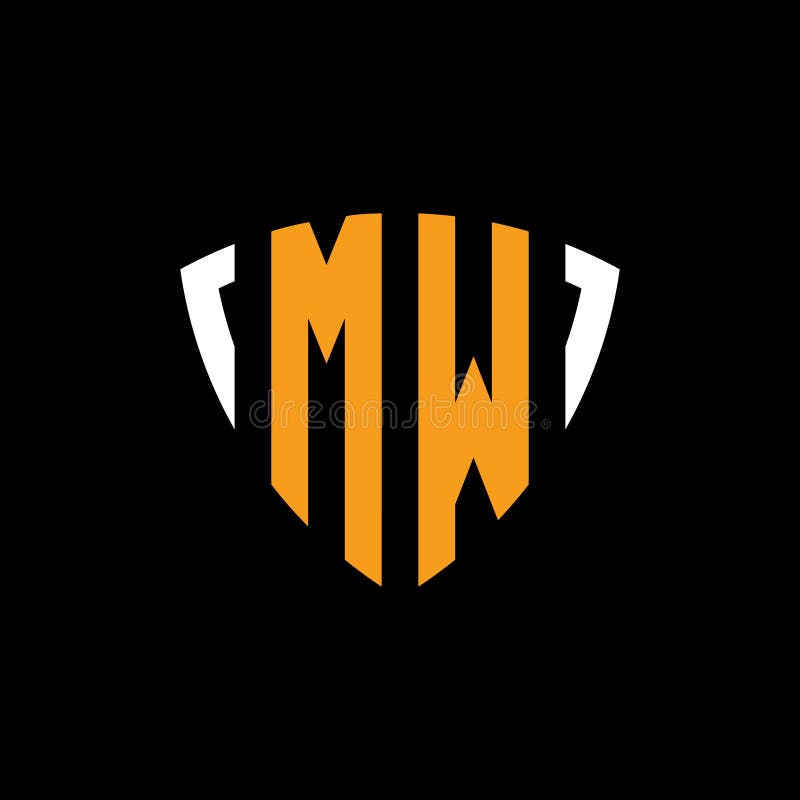 MW Logo Monogram Design Template Stock Vector - Illustration of elegant ...