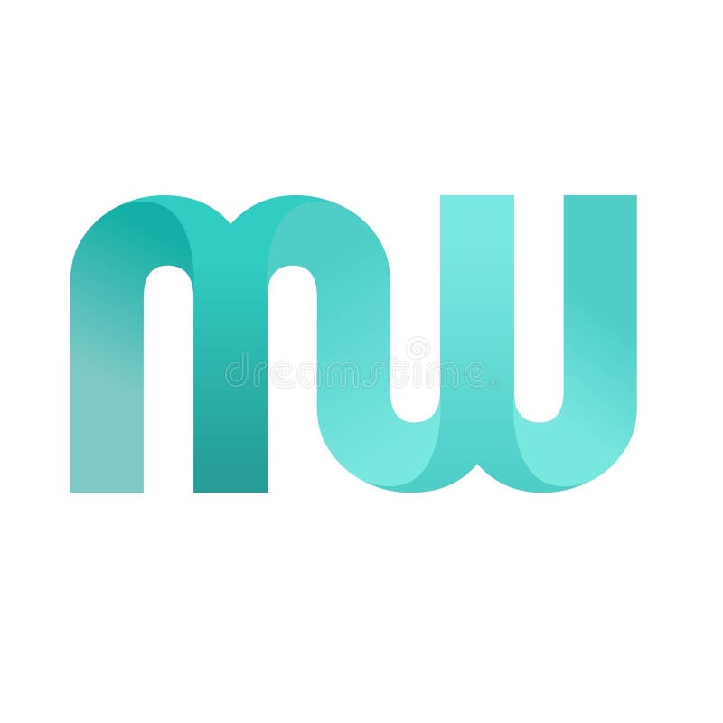 MW Logo Symbol Icon 3d Vector Illustration Company Logo Template Stock ...