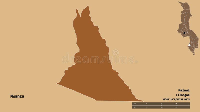 Mwanza, District of Malawi, Zoomed. Pattern Stock Illustration ...