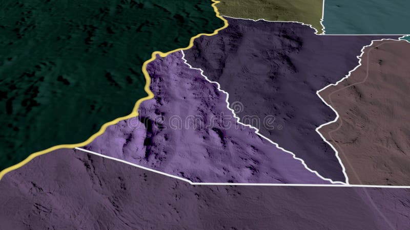 Mwanza, Malawi - Highlighted. Administrative Stock Illustration ...