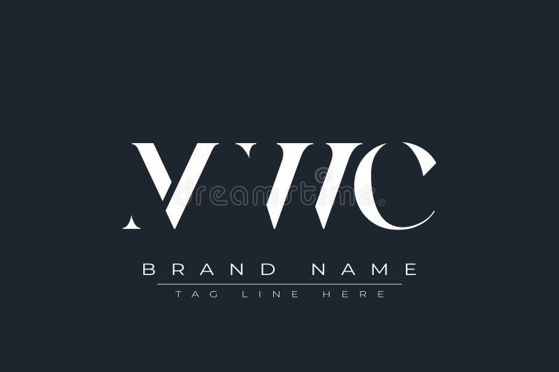 MWC Abstract Letter Logo Design Stock Vector - Illustration of ...