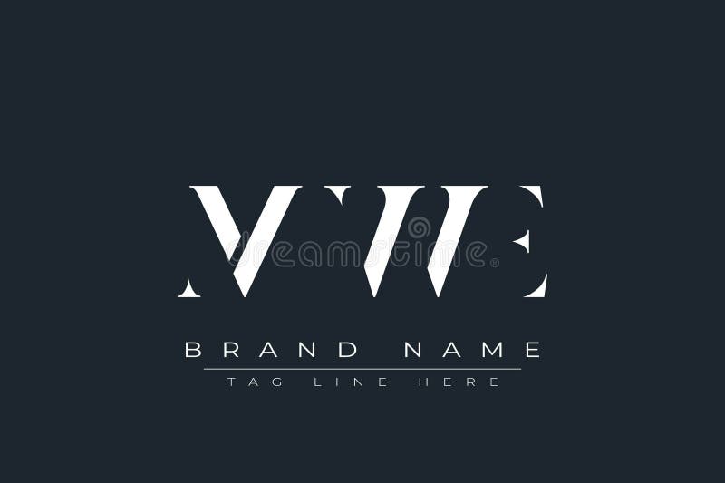 MWE Abstract Letter Logo Design Stock Vector - Illustration of elegant ...