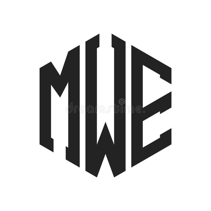 MWE Logo Design. Initial Letter MWE Monogram Logo Using Hexagon Shape ...