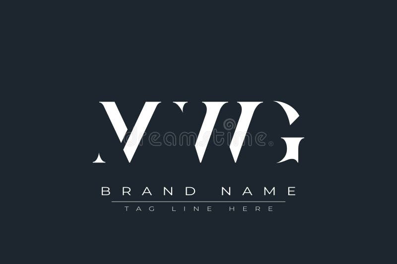 MWG Abstract Letter Logo Design Stock Vector - Illustration of ...