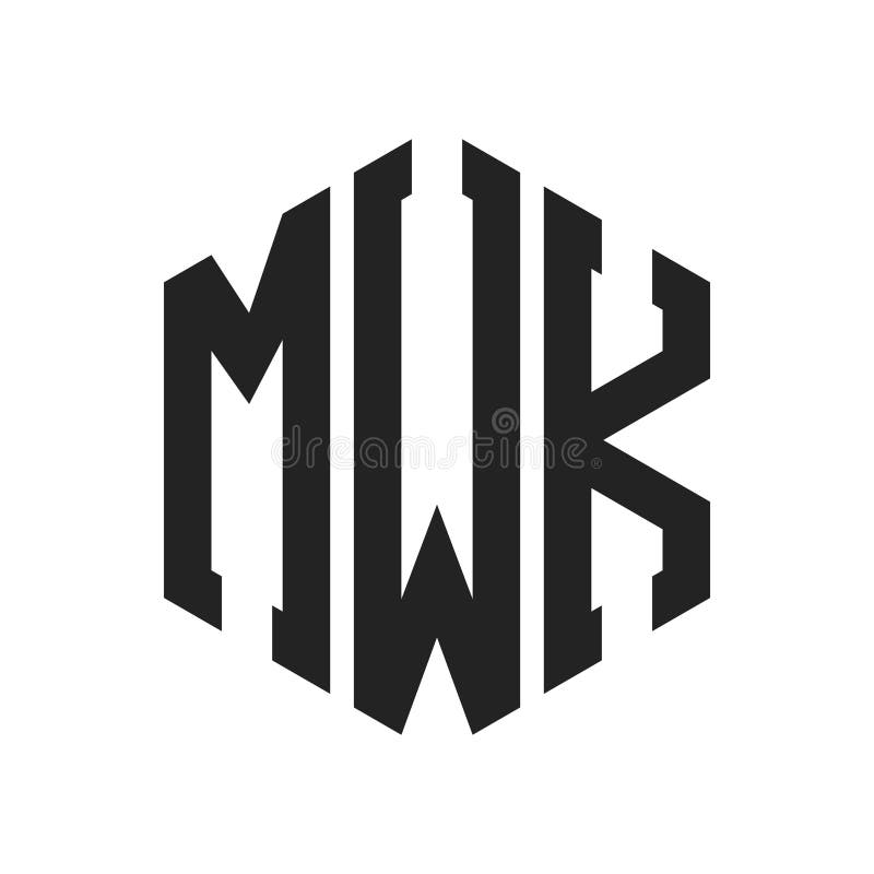 MWK Logo Design. Initial Letter MWK Monogram Logo Using Hexagon Shape ...