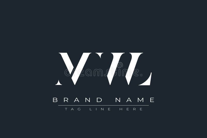 MWL Abstract Letter Logo Design Stock Vector - Illustration of ...