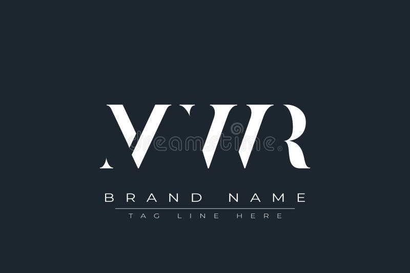 MWR Abstract Letter Logo Design Stock Vector - Illustration of abstract ...