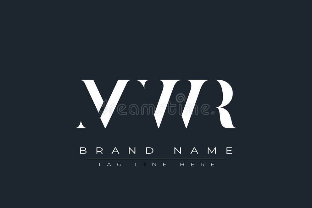 MWR Abstract Letter Logo Design Stock Vector - Illustration of abstract ...