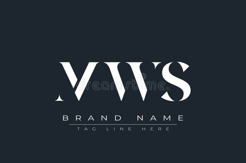 MWS Abstract Letter Logo Design Stock Vector - Illustration of design ...