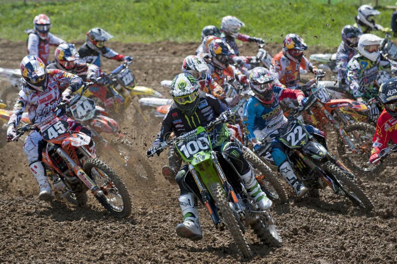 Motocross start editorial stock photo. Image of race - 10919463