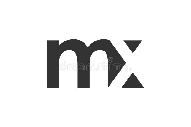 MX Creative Geometric Initial Based Modern and Minimal Logo. Letter M X ...