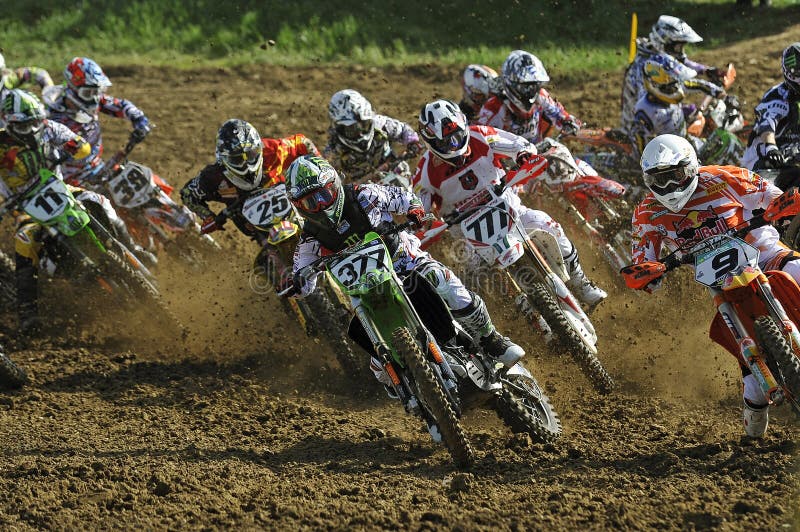 Motocross start editorial stock photo. Image of race - 10919463