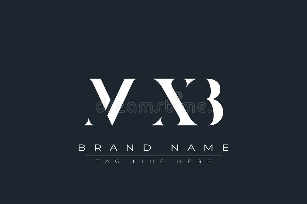 MXB Abstract Letter Logo Design Stock Vector - Illustration of initial ...