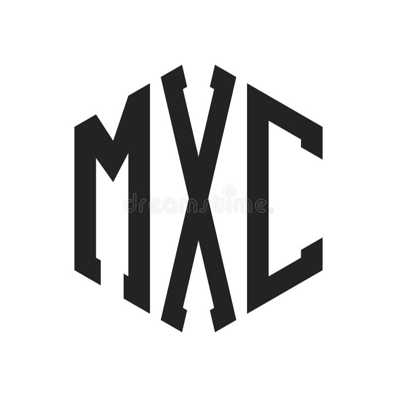 MXC Logo Design. Initial Letter MXC Monogram Logo Using Hexagon Shape Stock Illustration ...
