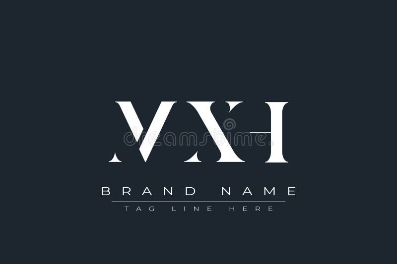 MXH Abstract Letter Logo Design Stock Vector - Illustration of ...