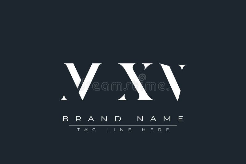 MXN Abstract Letter Logo Design Stock Vector - Illustration of clip ...