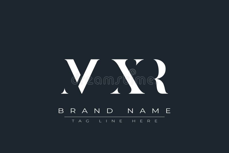 MXR Abstract Letter Logo Design Stock Vector - Illustration of ...
