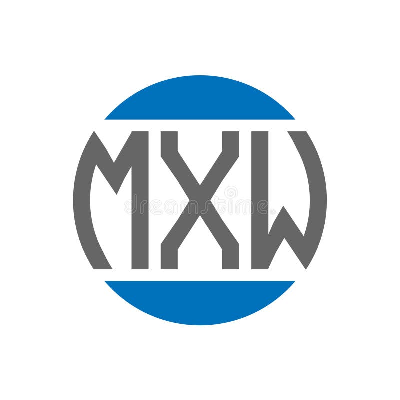 MXW Letter Logo Design on White Background. MXW Creative Initials ...