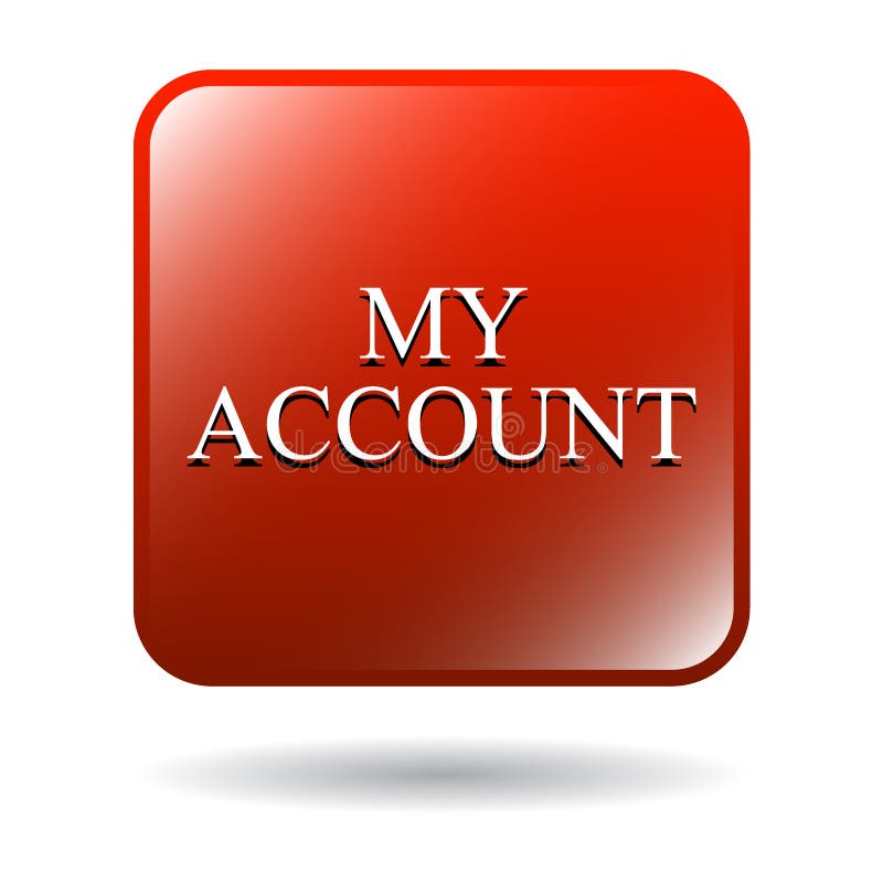 My account web button stock illustration. Illustration of assurance ...