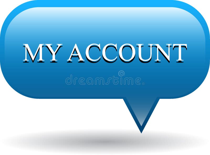 My account web button stock illustration. Illustration of internet ...