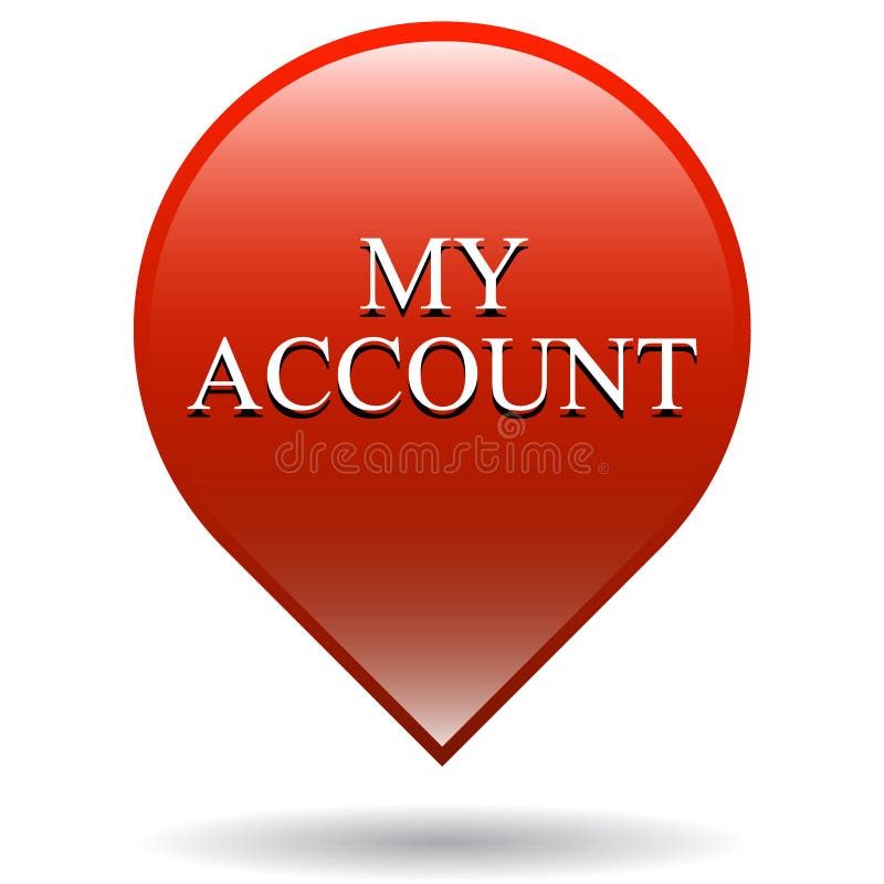 My account web button stock illustration. Illustration of administrator ...