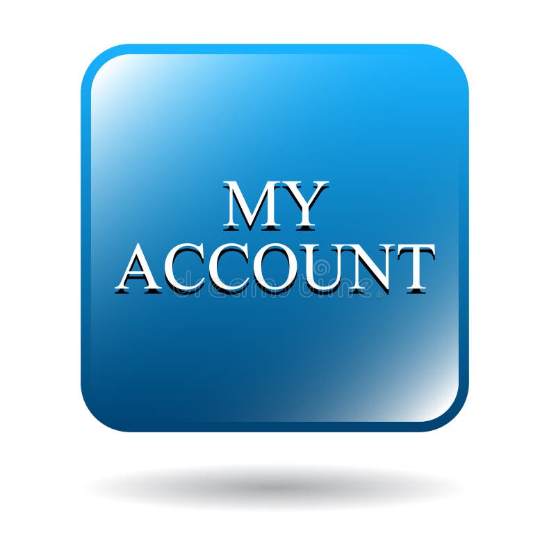 My account web button stock illustration. Illustration of buttons ...