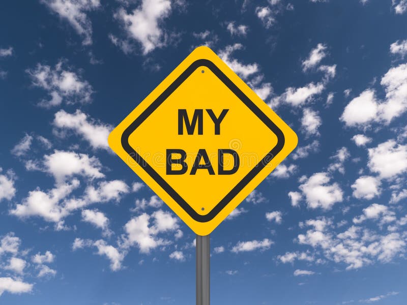 My Bad Road Sign Stock Photo - Image: 29054050