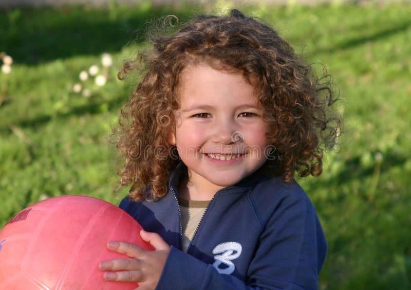 My ball stock photo. Image of garden, play, grass, curly - 70288