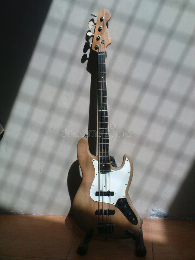 My Bass Guitar stock image. Image of bass, front, bedroom - 337874105