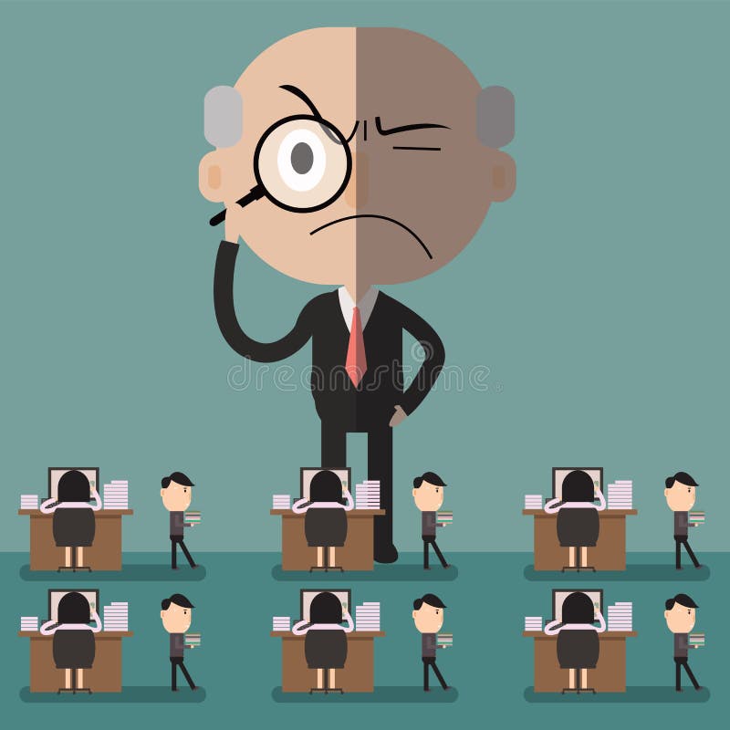 Strict boss stock illustration. Illustration of good - 33605612