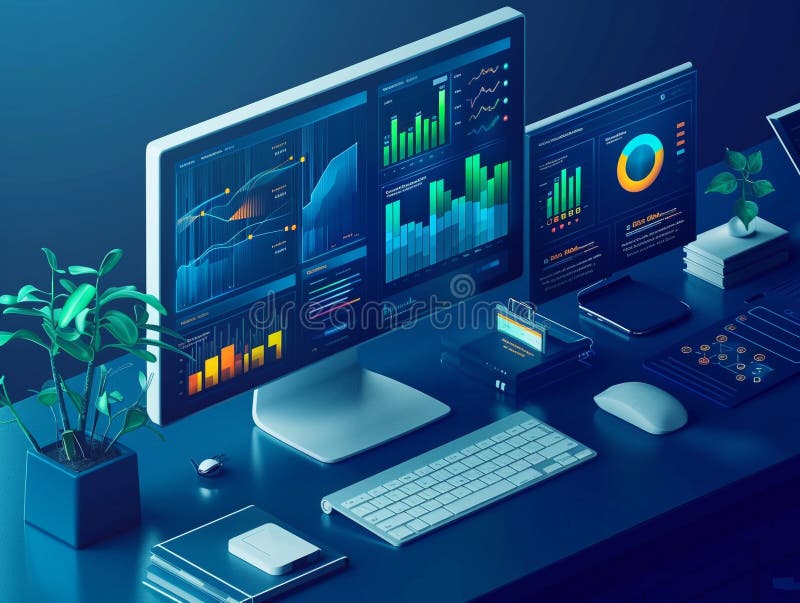 My Business Interface with Optimization Tools, Clean Workspace Stock ...