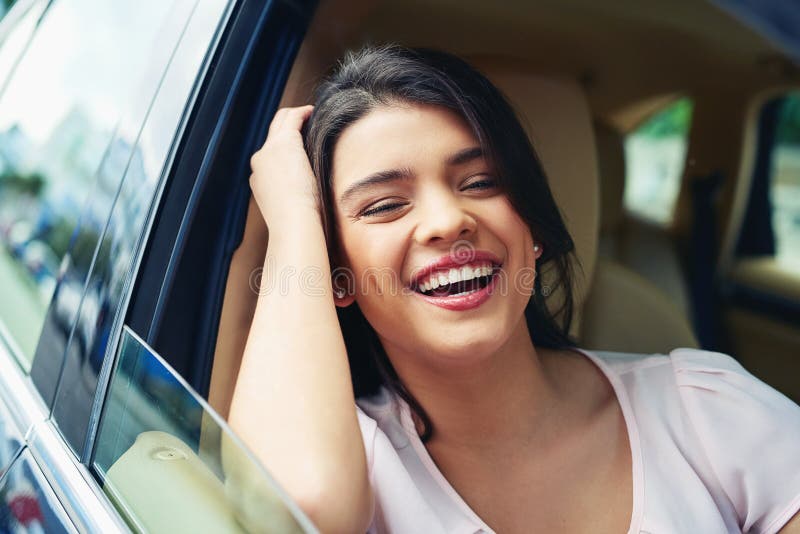 My Car, My Rules. an Attractive Young Woman Driving a Car. Stock Photo ...