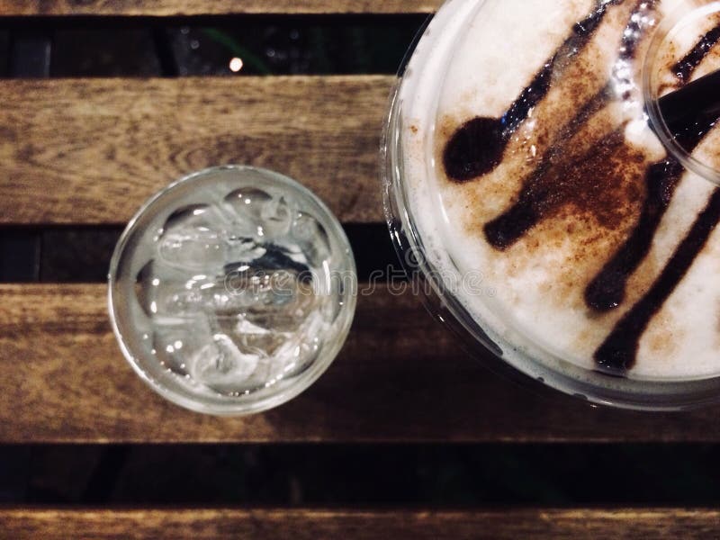 Coffee time stock image. Image of moccha, relaxing, water - 119093115