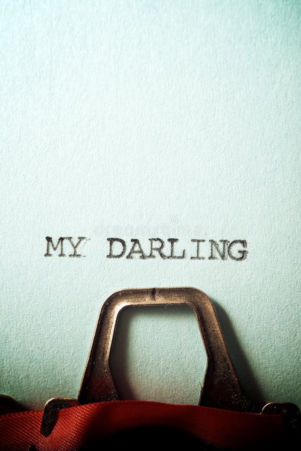 My darling concept view stock photo. Image of letter - 181485388