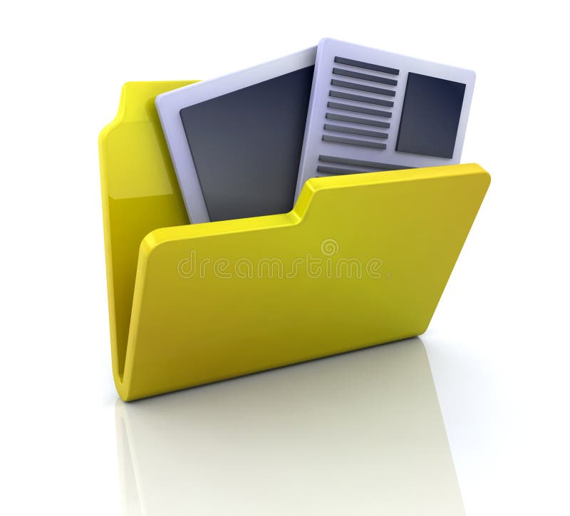 Messy Folder Icon stock vector. Illustration of cram - 21903560