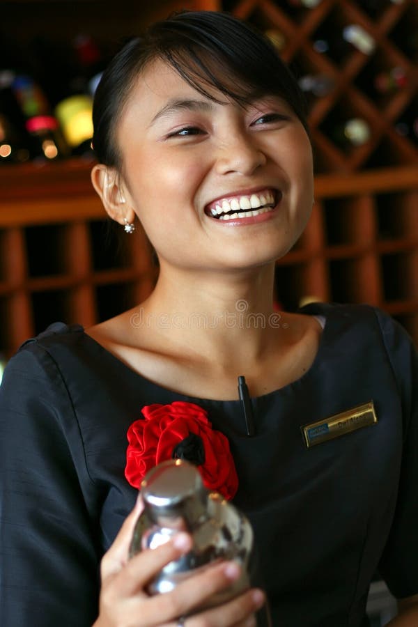 My Favorite Bartender/butler/waiter Stock Image - Image of girl ...