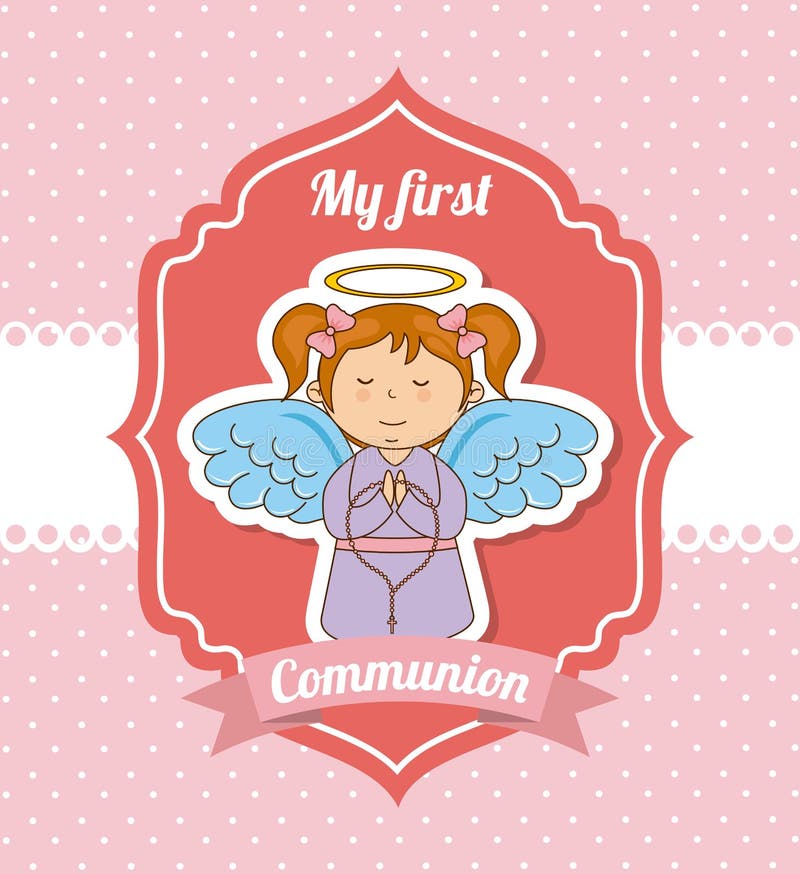 My first communion stock illustration. Illustration of holy - 48607270
